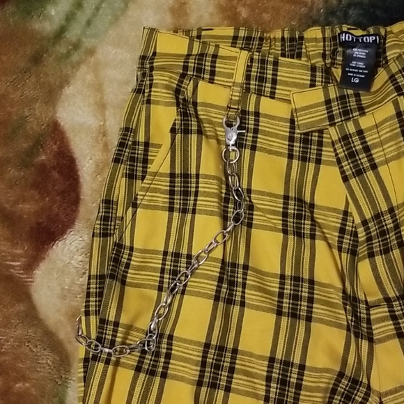 Hot Topic | Pants & Jumpsuits | Yellow Plaid Pants | Poshmark